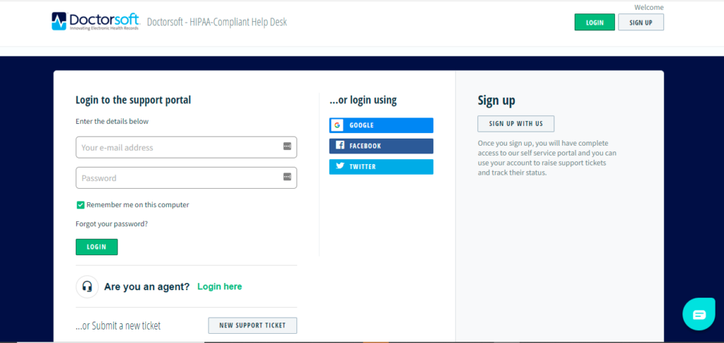 Doctorsoft Helpdesk | Open a ticket with Doctorsoft EHR